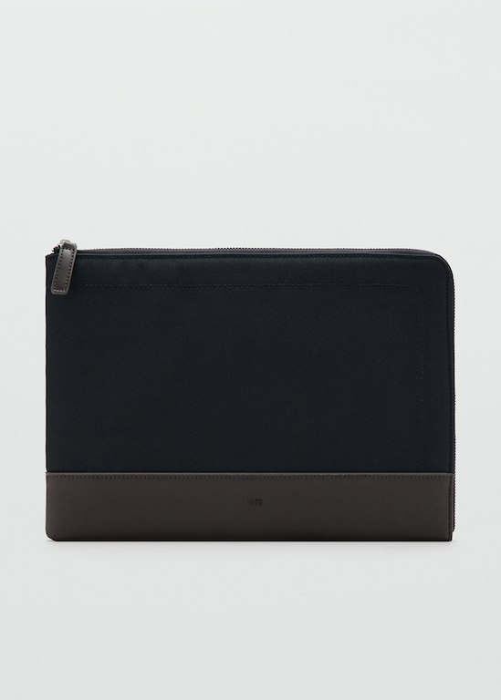 LAPTOP CASE WITH LEATHER DETAILS
