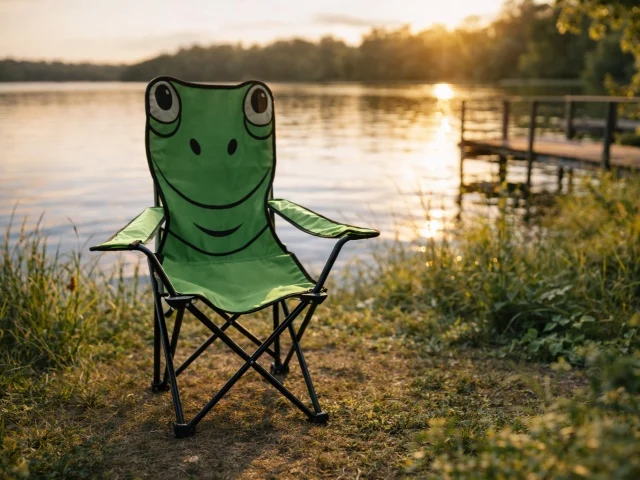 Alberg Dečija sklopiva stolica Žabac - zelena ( KLK030 )