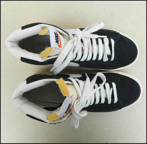 Nike Blazer High VNTG patike black white koža 40