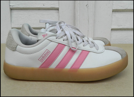 Adidas VL COURT 3.0 White pink gum 41 1/3 kutija