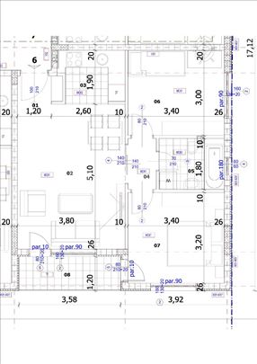 Dvoiposoban stan , blizu Tri tiganja , Novogradnja