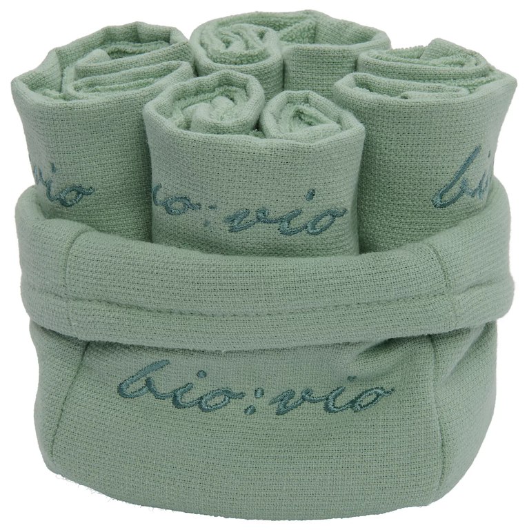 Bio:Vio SET PEŠKIRIĆA ZA KUPANJE Bonita 4 dela mintzelena 30/30 cm