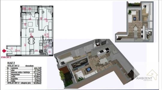 Na prodaju atelje – poslovno-stambeni objekat u iz