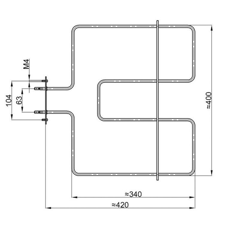 GREJAČ CG-1150W 230V ALFA PLAM