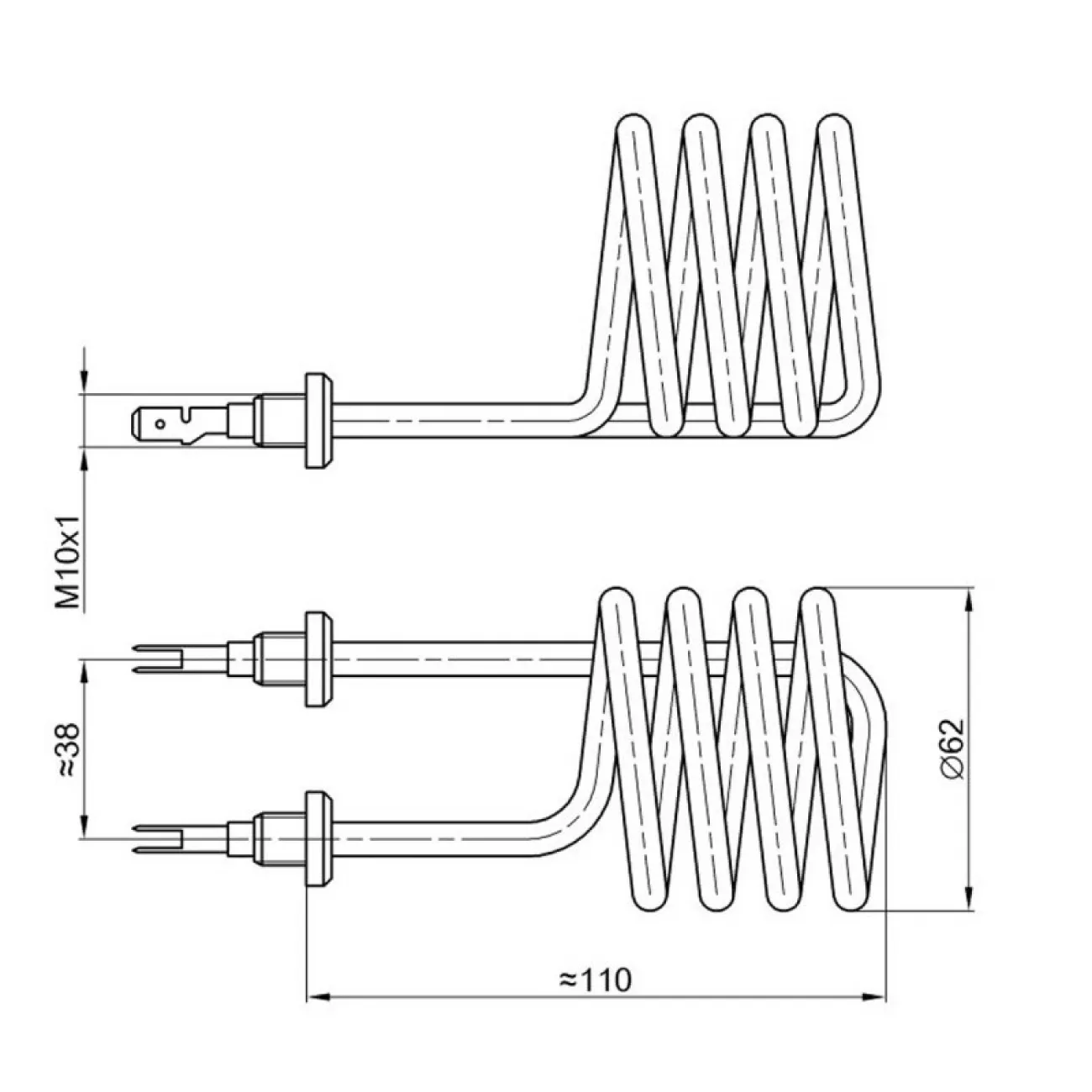 GREJAČ GPB-1500W 230V VM FI8.1