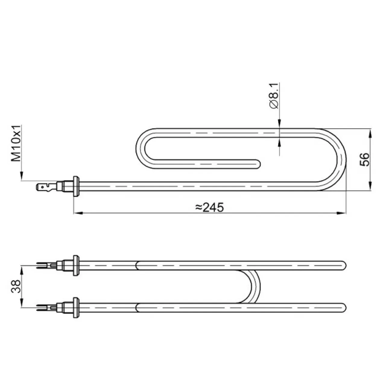 GREJAČ GB-2000W 230V DUŽI/KAL