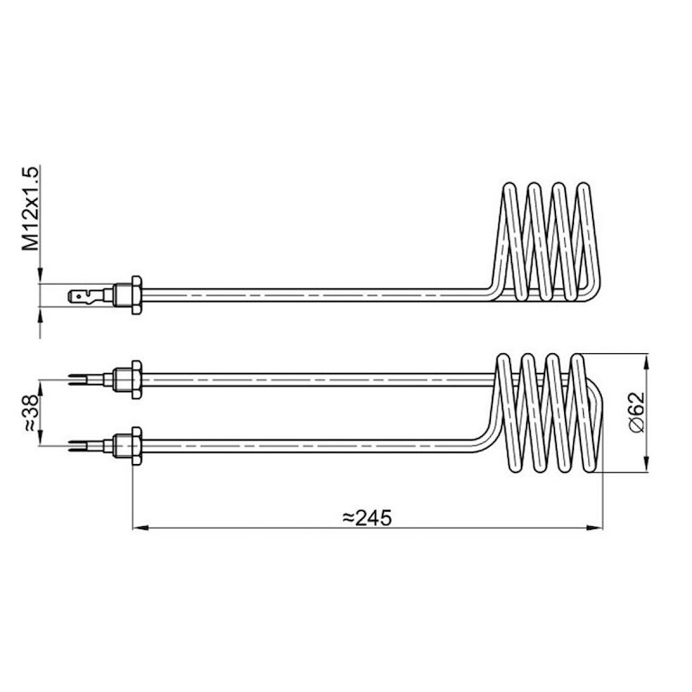 GREJAČ GPB-2000W 230V NM TERMORAD