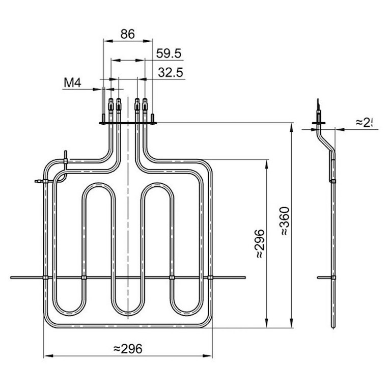 GREJAČ CG-900+2000W 230V GORENJE