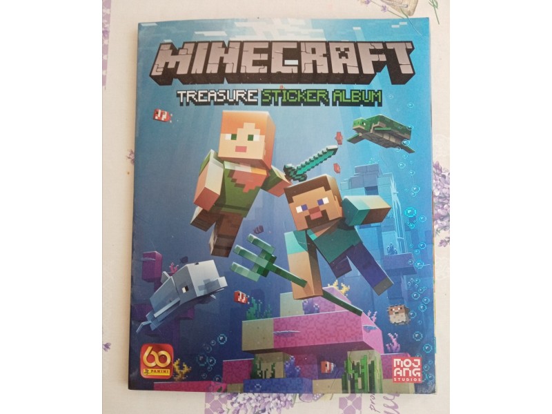 MINECRAFT TREASURE STICKER ALBUM