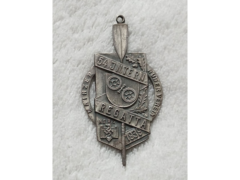 WW2 Medalja Nemacka veslacka regata 1939 WWWII Veslanje