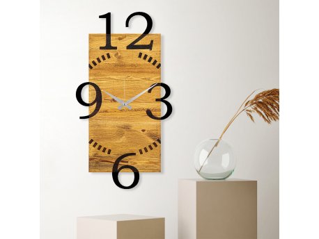 WALLXPERT Dekorativni drveni zidni sat Wooden Clock 2
