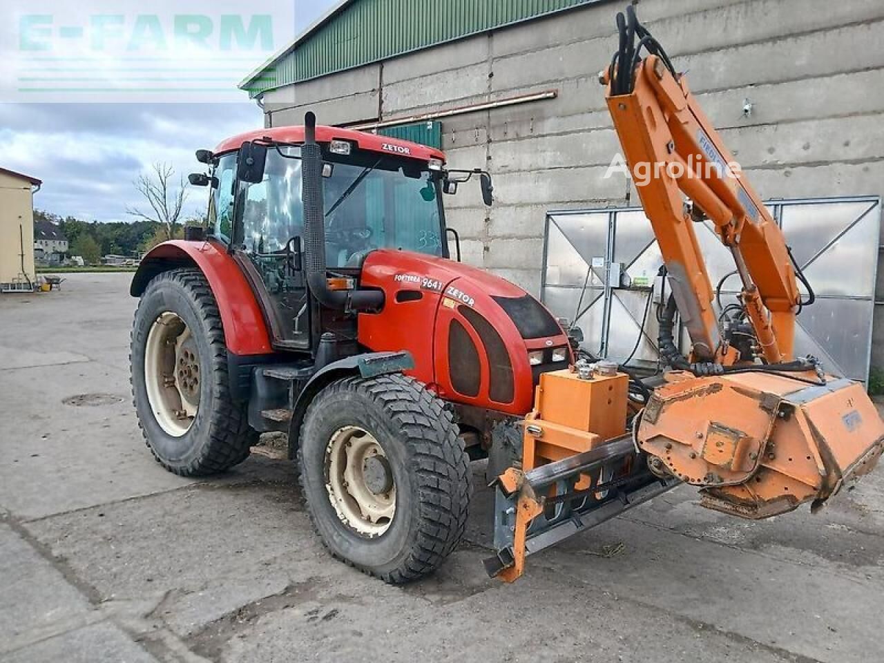 Zetor forterra 9641, erst 2972 std. inkl. fiedler auslegemulcher traktor točkaš