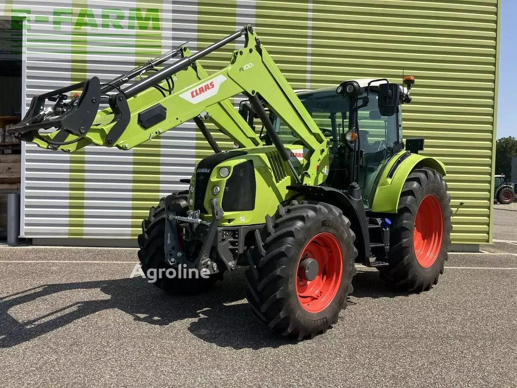 Claas arion 430 panoramic + fl 100 c traktor točkaš