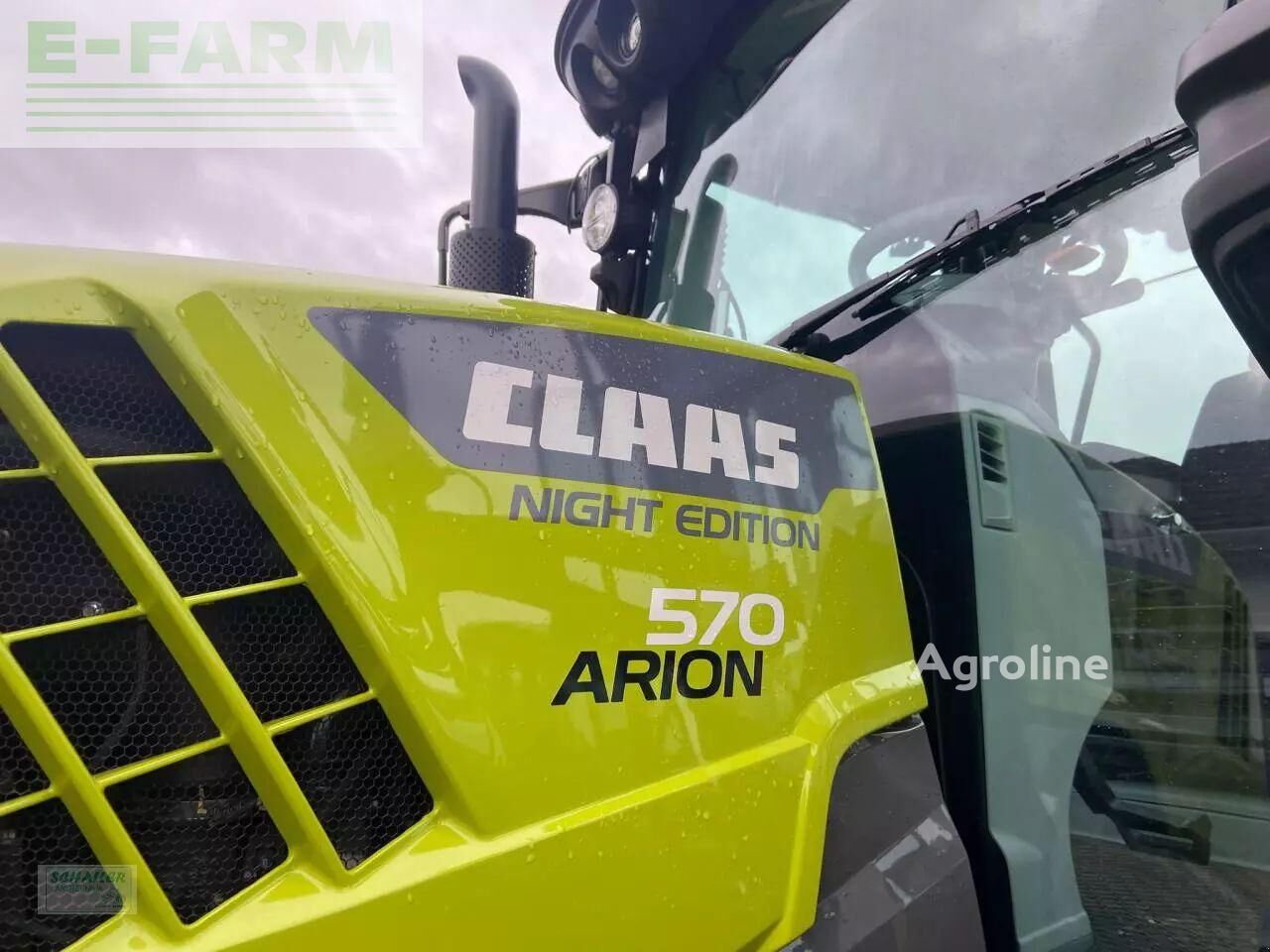 Claas arion 570, sondermodell *night-edition*, vorführmaschine vollaus traktor točkaš
