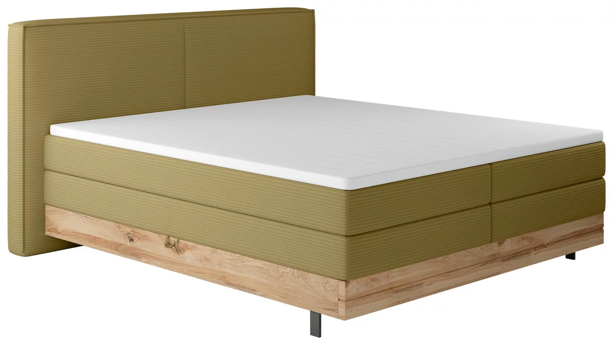 BOXSPRING KREVET 140/200 cm zelena