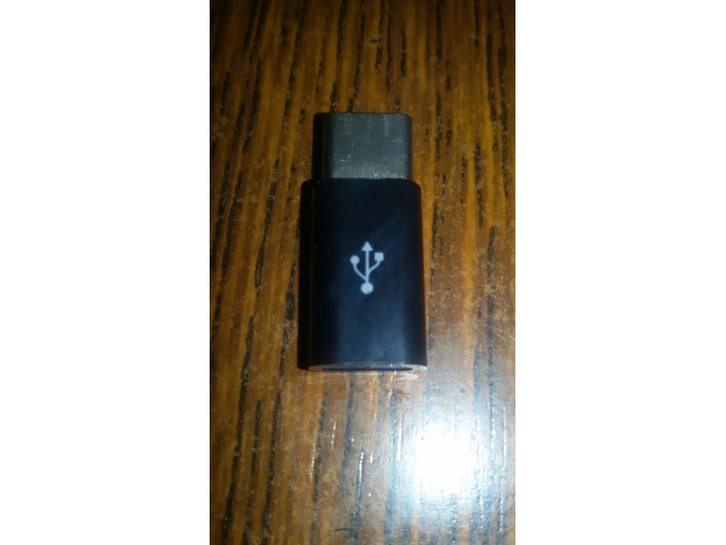 Micro USB na Typ C adapter crni