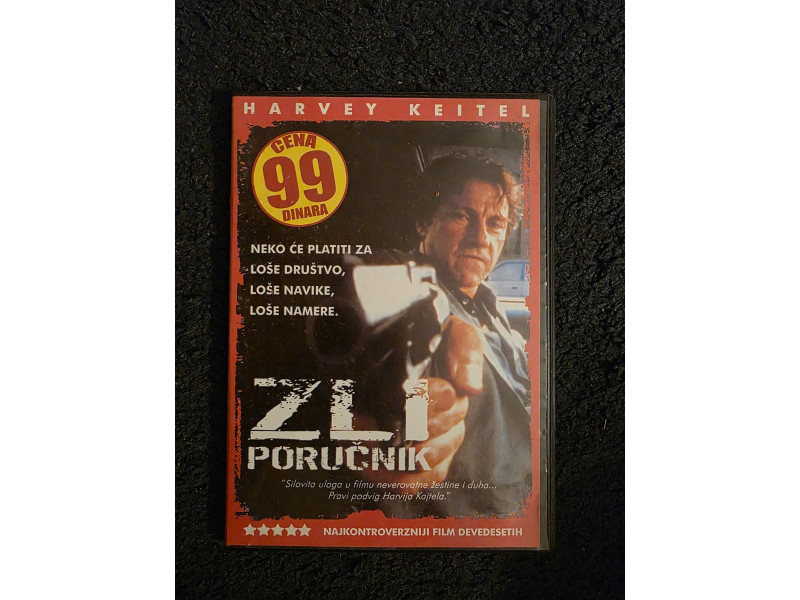 DVD film Zli porucnik - novo