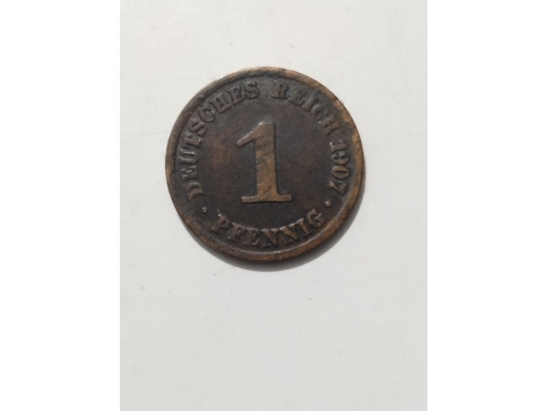 1 pfennig 1907a nemačka