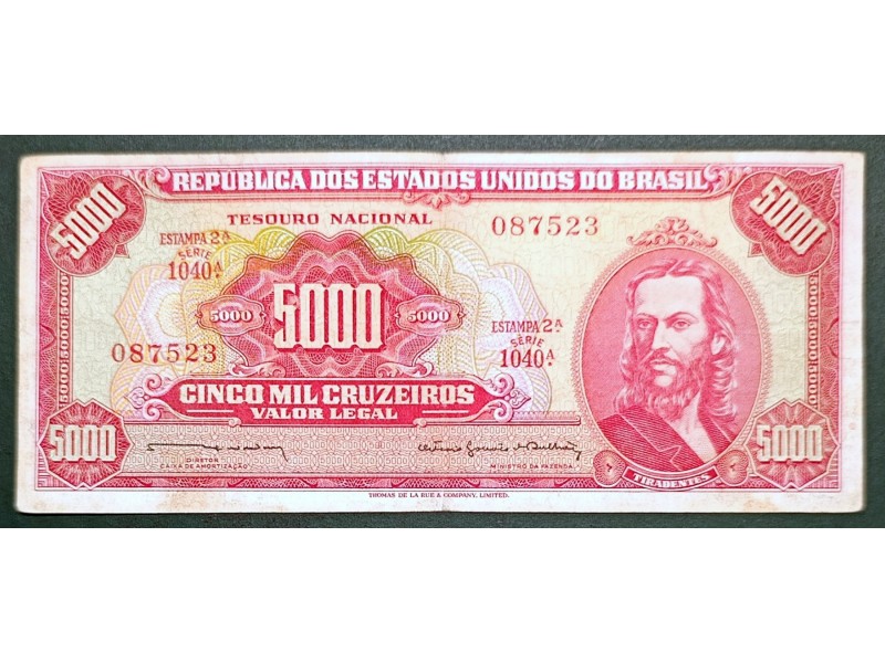 Brazil - 5000 cruzeiros - 1963