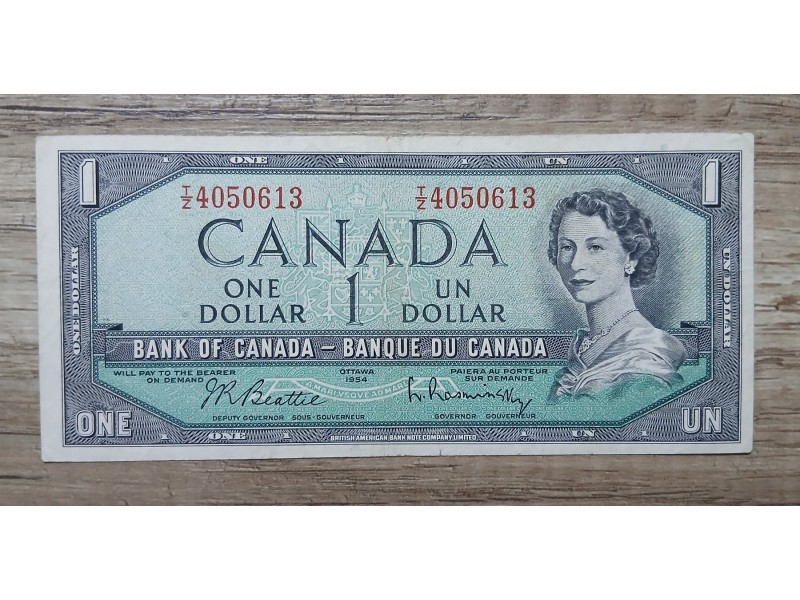 N 315 - Kanada - 1 dolar 1954 - opis -
