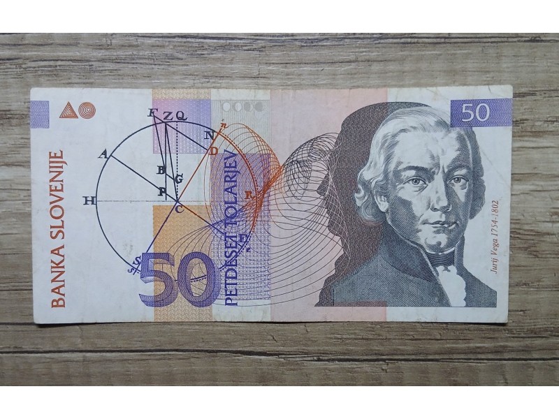 N 300 - Slovenija - 50 tolara 1992 - opis -