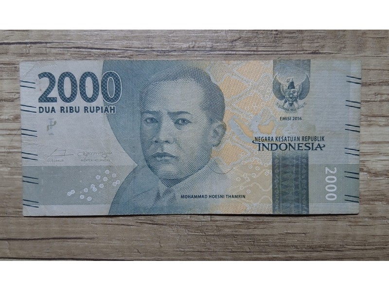 N 301 - Indonezija - 2000 rupji 2016 - opis -