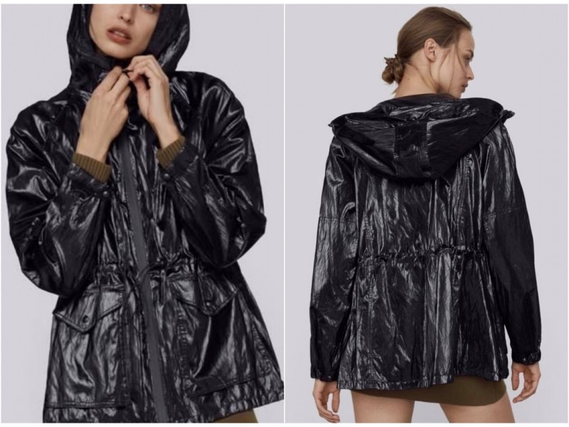 **ZARA** Shiny Effect parka, KAO NOVO
