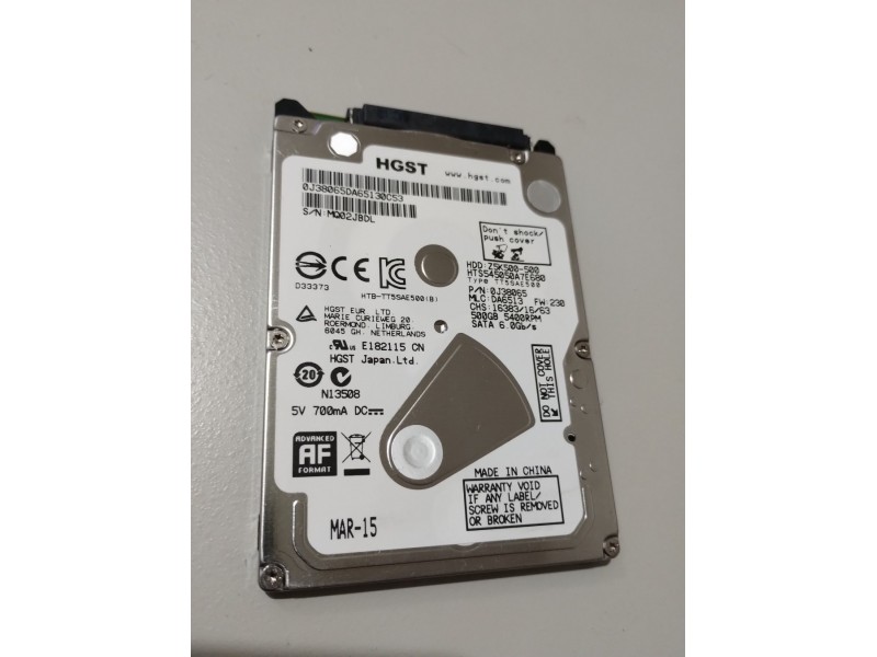 9. 500 GB SATA III (100-100) Hard disk 2.5