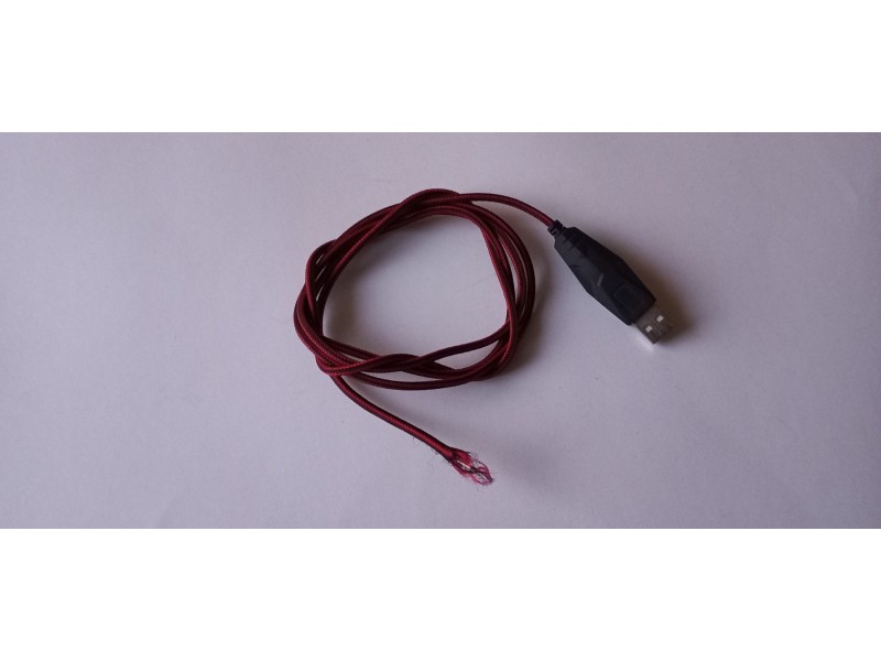 USB kabl 1,3 metra RED