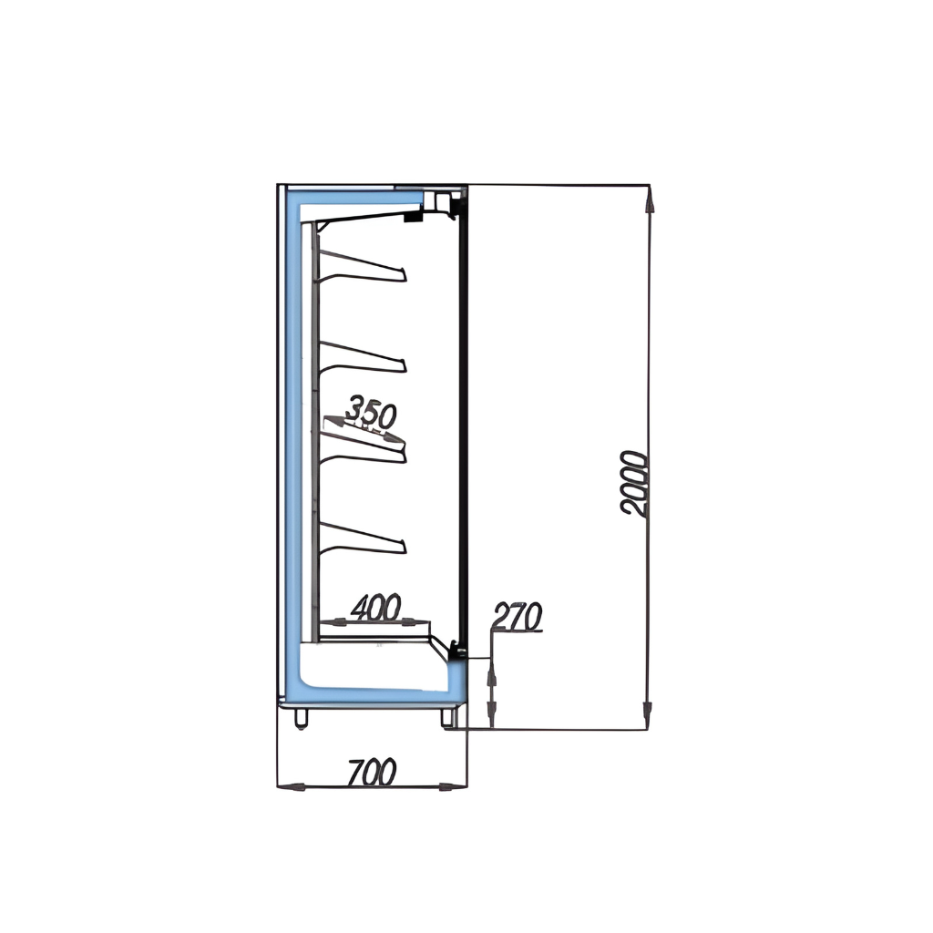Oslo Fruit Vertikalna Rashladna Vitrina