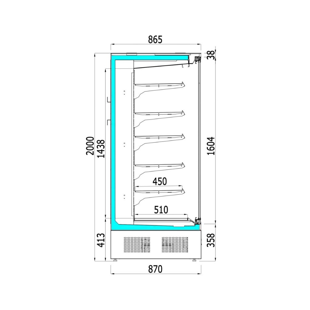 Viking Plug In Vertikalna Rashladna Vitrina