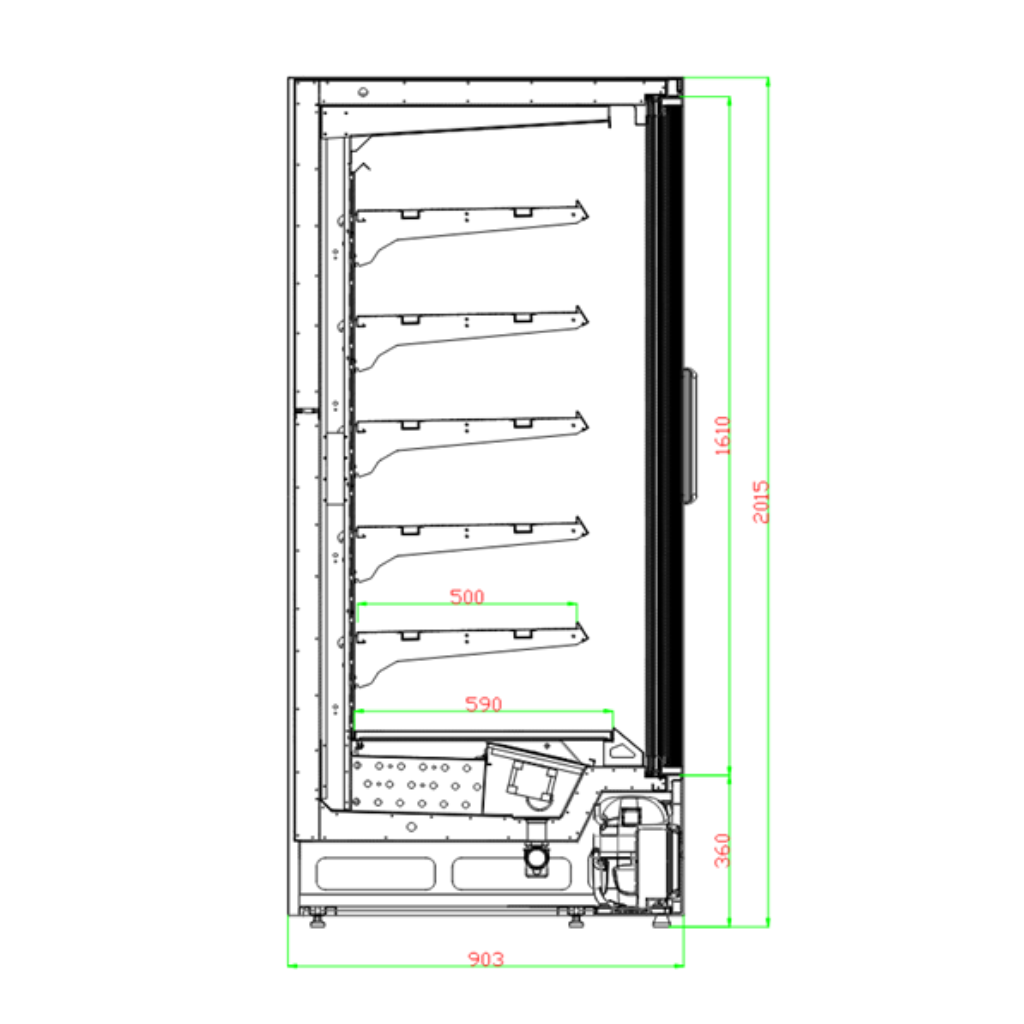 Viking BT Vertikalna Minusna Vitrina