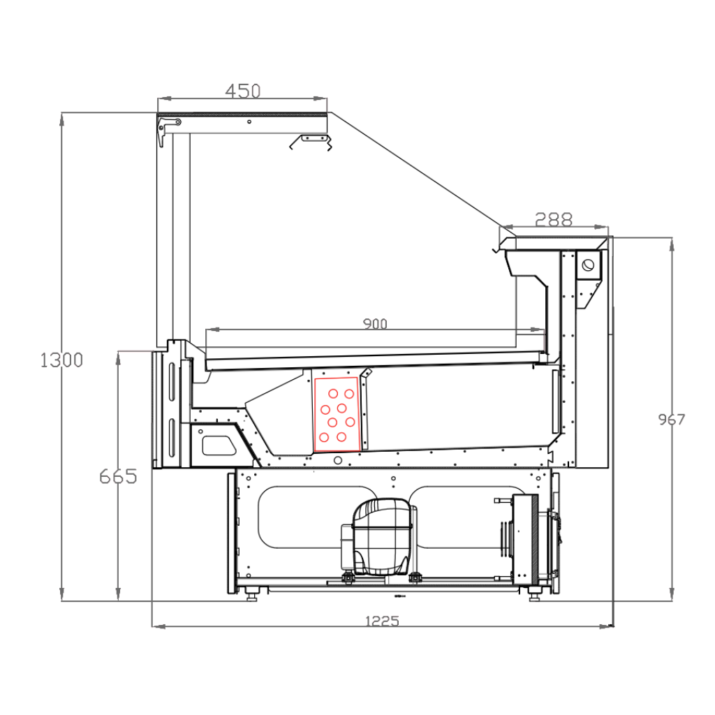 Cannes Horizontalna Rashladna Vitrina