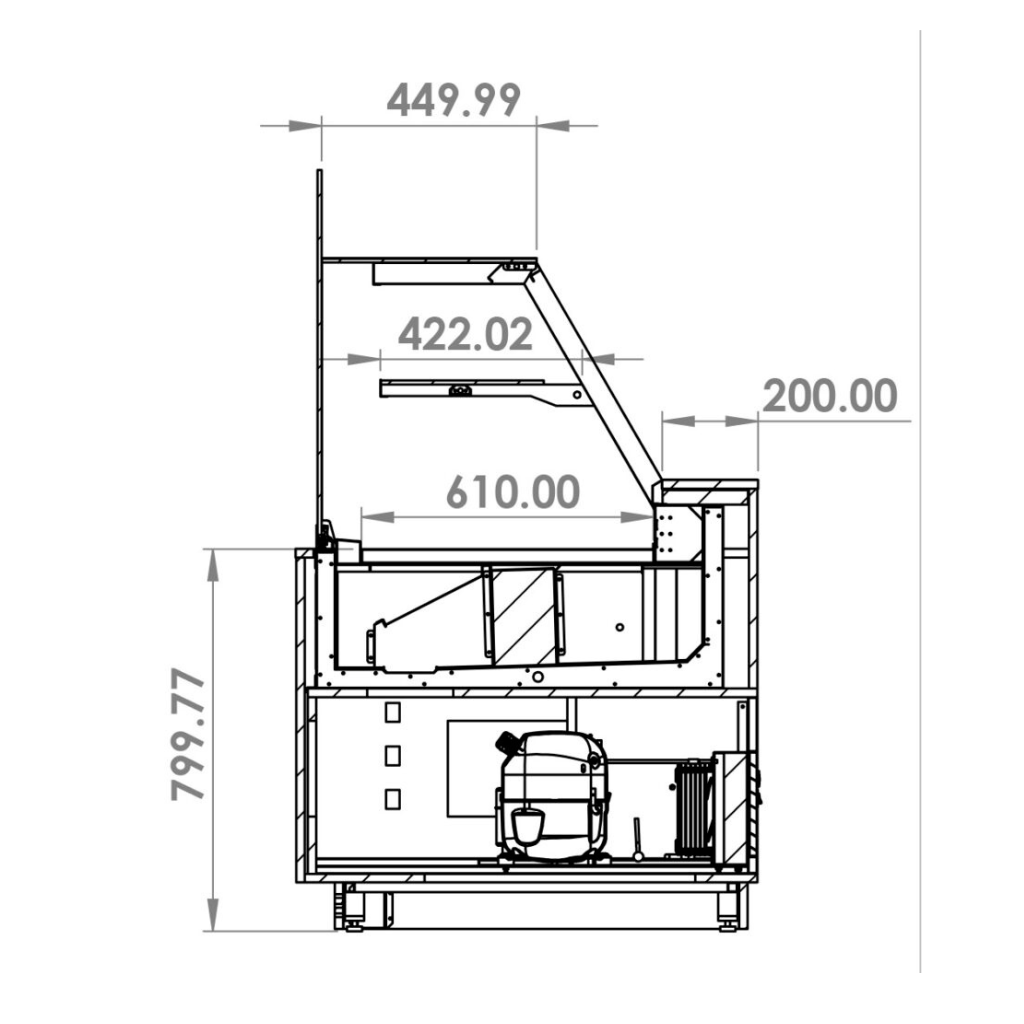 Nunki Horizontalna Rashladna Vitrina