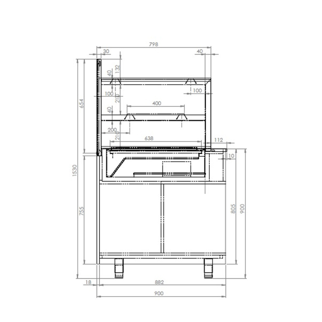 Klas Horizontalna Pekarska Vitrina