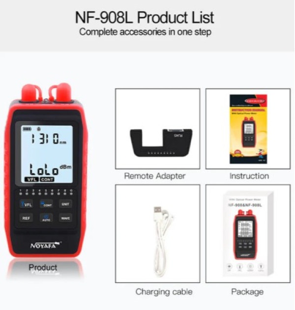 NOYAFA NF-908L TESTER OPTIKE
