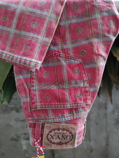 ONYX Pink Plaid Jeans – Y2K / Vintage