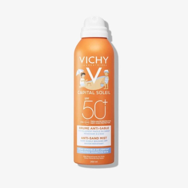 Vichy Capital Soleil dečiji sprej protiv prilepljivanja peska za kožu SPF 50+ 200 ml
