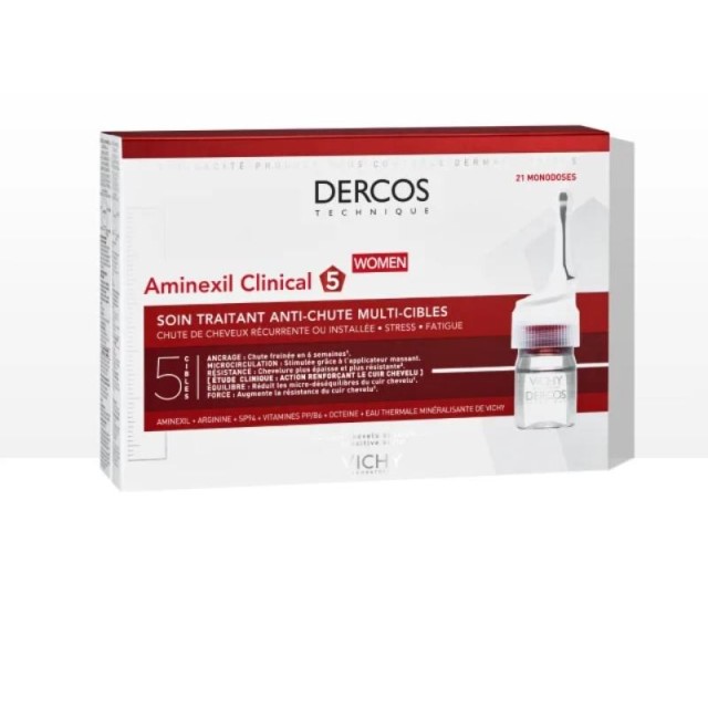 Vichy Dercos AMINEXIL CLINICAL 5 Ampule protiv opadanja kose za žene 21 kom