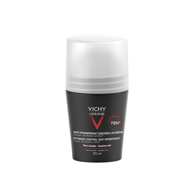 Vichy Homme Antiperspirant roll-on za zaštitu od znojenja do 72h 50 ml