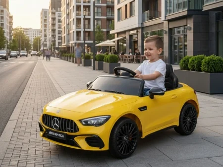 Mercedes – Benz AMG CLE 53 Žuti Dečiji Auto Licencirani