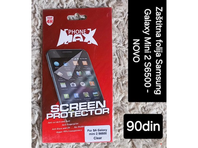 Samsung Galaxy Mini 2 S6500 zaštitna folija - NOVO