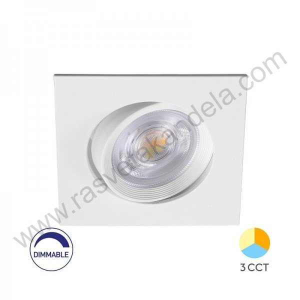 LED rozetna usmeriva 7W 3000/4000/6000K dimabilna bela