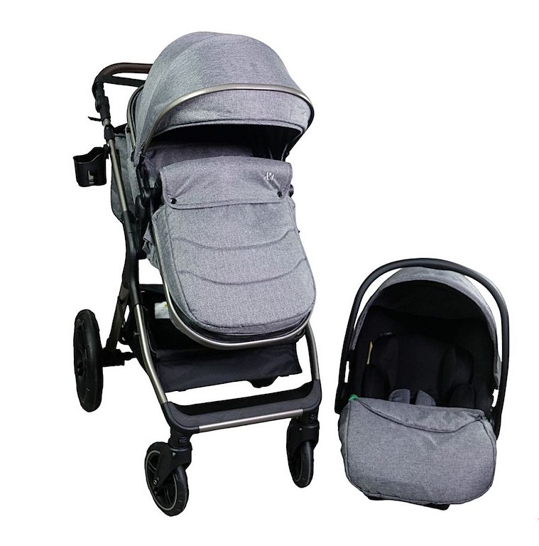 Only X1 Kolica za bebe 3u1-Grey&Grey