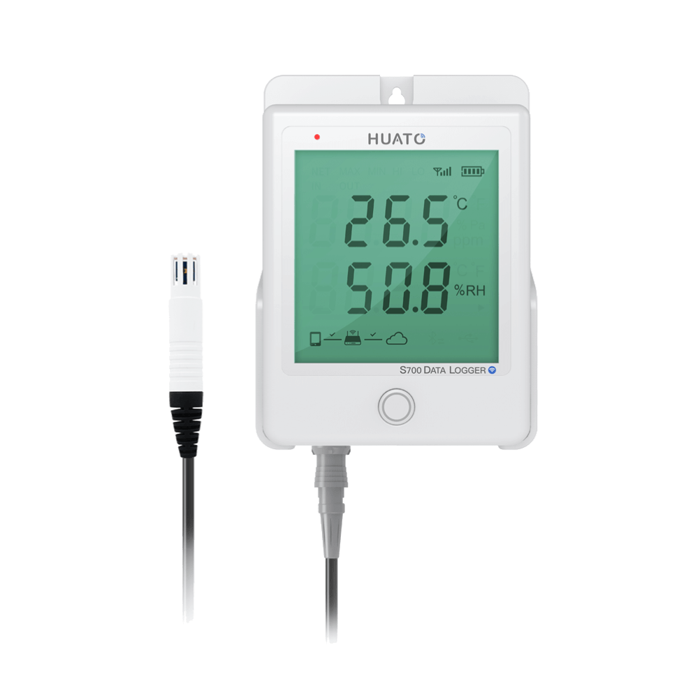 Wi-Fi datalogger za temperaturu i vlažnost sa spoljnim senzorom Huato S700-EX Wi-Fi