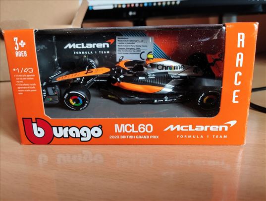 Burago Formula 1 F1 Mclaren MCL60 Lando N model