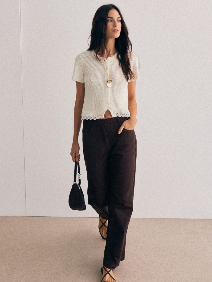 Wide leg pantalone