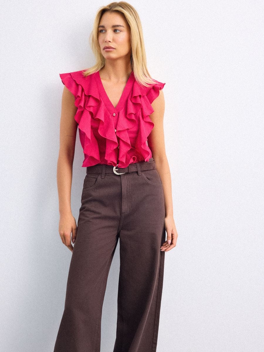 Bluza od mešavine pamuka i liocela