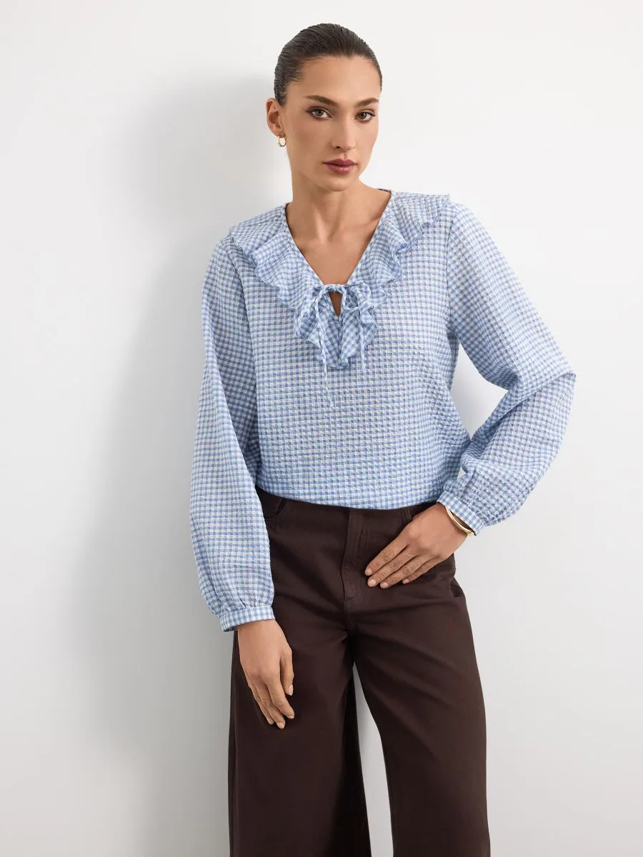 Karirana bluza