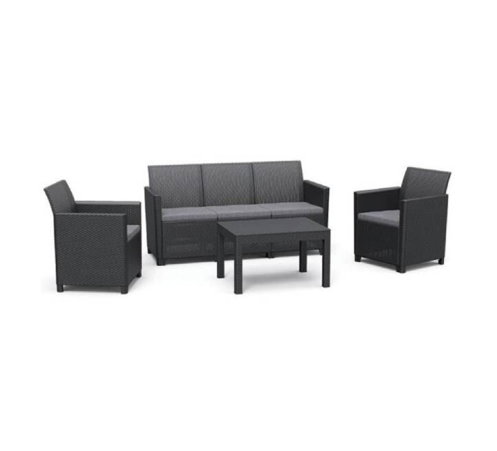 Keter Baštenska garnitura Claire 3 seater - Grafit CU 252698